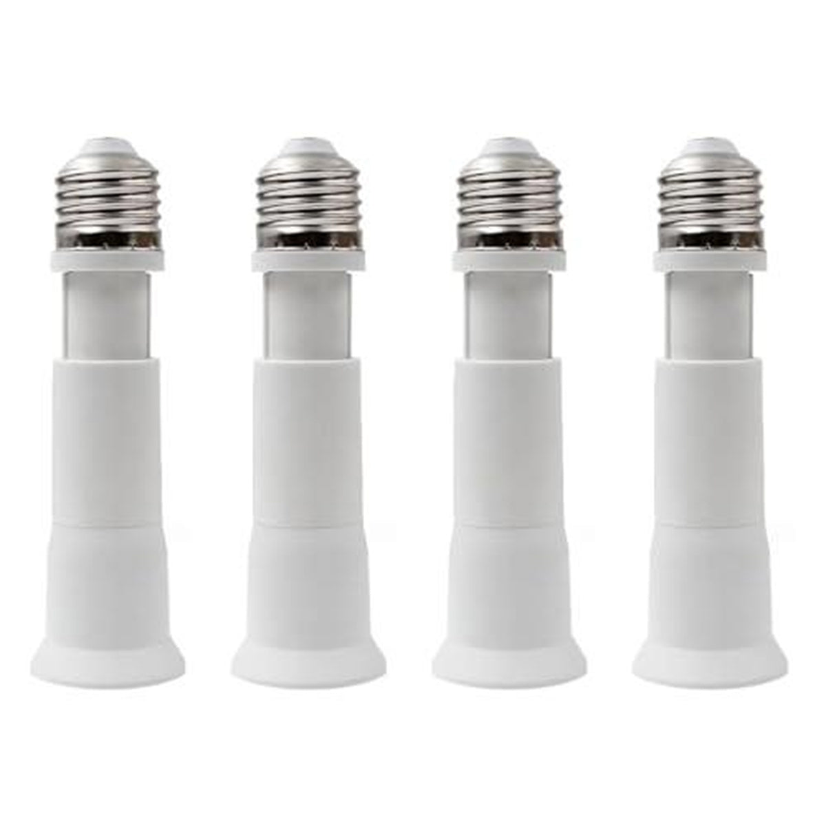 億兆堂 口金延長アダプター 約7〜9.5cm延長 E26→E26 延長用ソケット 全長10.9 cm 耐熱性 LED 蛍光灯 電球ソケット – 億兆堂電気専門店